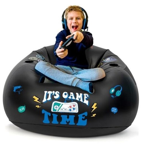 Inflatable Gaming Chair for Kids, Floor Bean Bag Chair for Teens - Boys ...