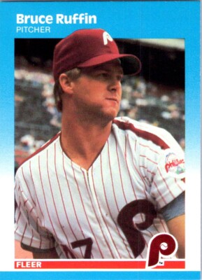 1987 FLEER BRUCE RUFFIN RC PHILADELPHIA PHILLIES #183 | eBay