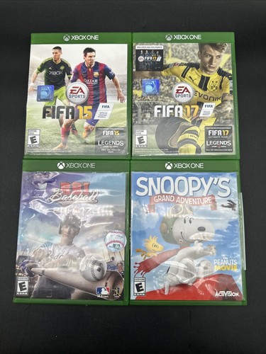 Xbox One Game Lot (Lot Of 4 Games With Cases) FIFA 15/17, Baseball ...