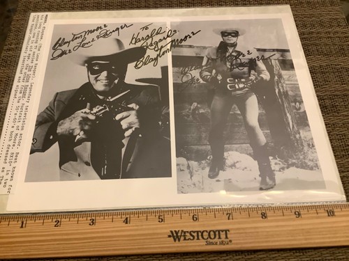 8X10 Clayton ‘The Lone Ranger’ Moore Autograph | eBay