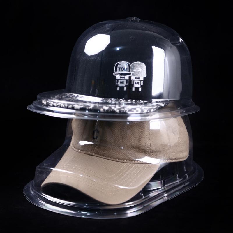 4 X Plastic Baseball Cap Transparent Protectors or Display Case ...