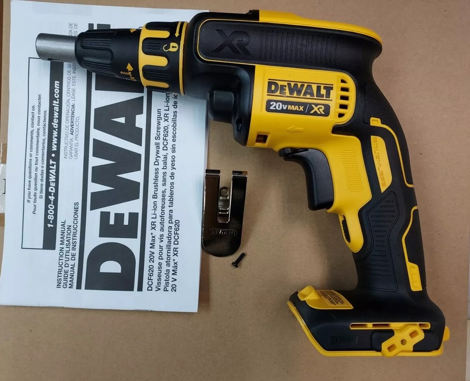 NEW DEWALT DCF620B 20V MAX XR Brushless Drywall Screwgun (Tool Only ...