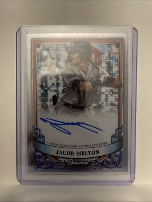 Jacob Melton On Card Auto 2024 Bowman Sterling Prospect Autographs ...
