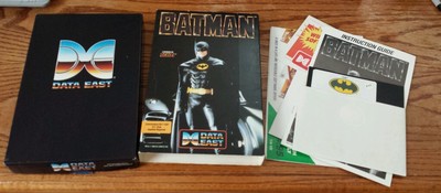 Batman (Commodore 64 / 128, 1989) big box Ocean Data East SUPER RARE ...