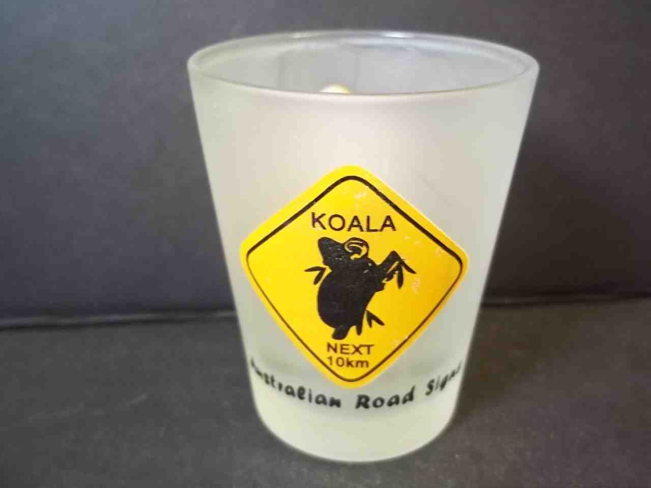 Australian road signs Koala next 10km souvenir frosted shot glass | eBay