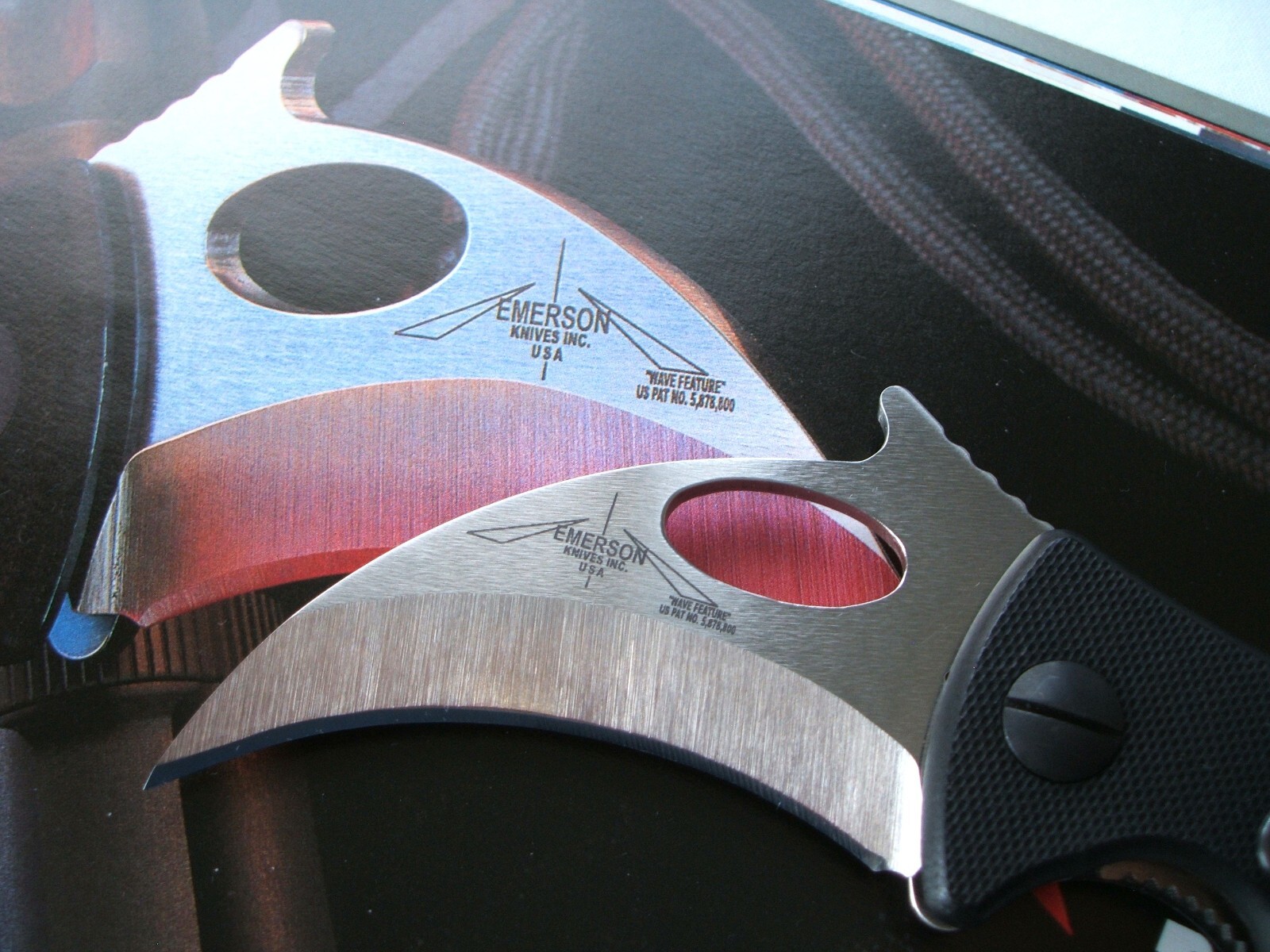 EXTREMELY RARE Vintage Emerson knives, The first Karambit Un-marked ...