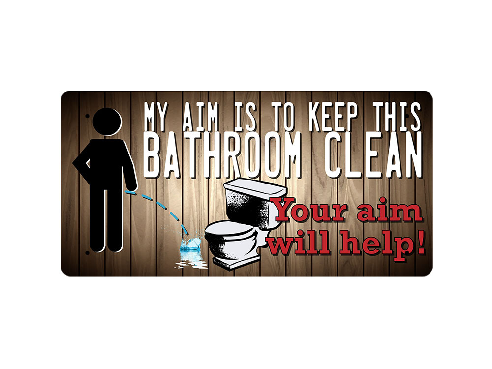 Witty Signs Keep Bathroom Clean