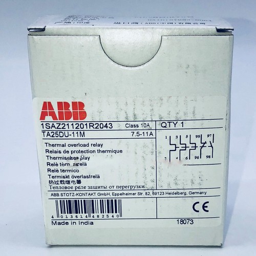 one NEW Abb TA25DU-11M TA25DU11M 7.5-11A thermal relay Fast Delivery | eBay