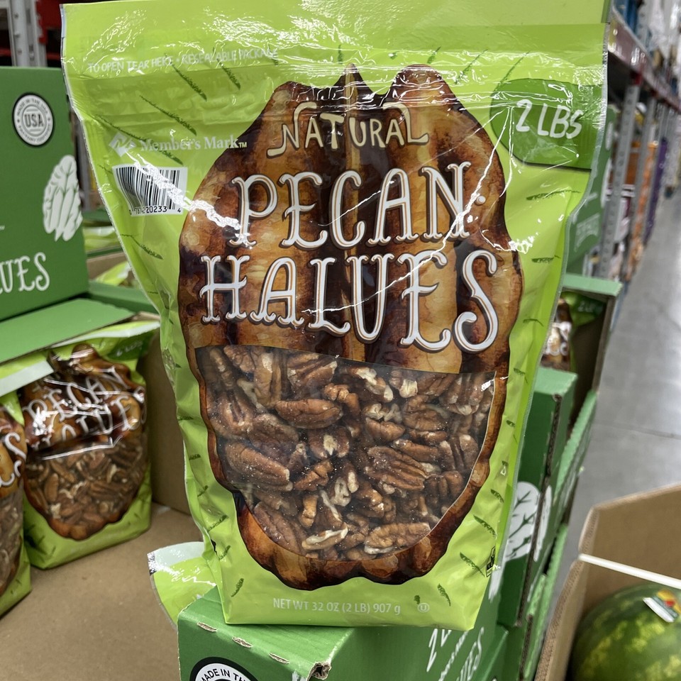 2 Packs Member's Mark Natural Pecan Halves 2 lb 78742202334| eBay