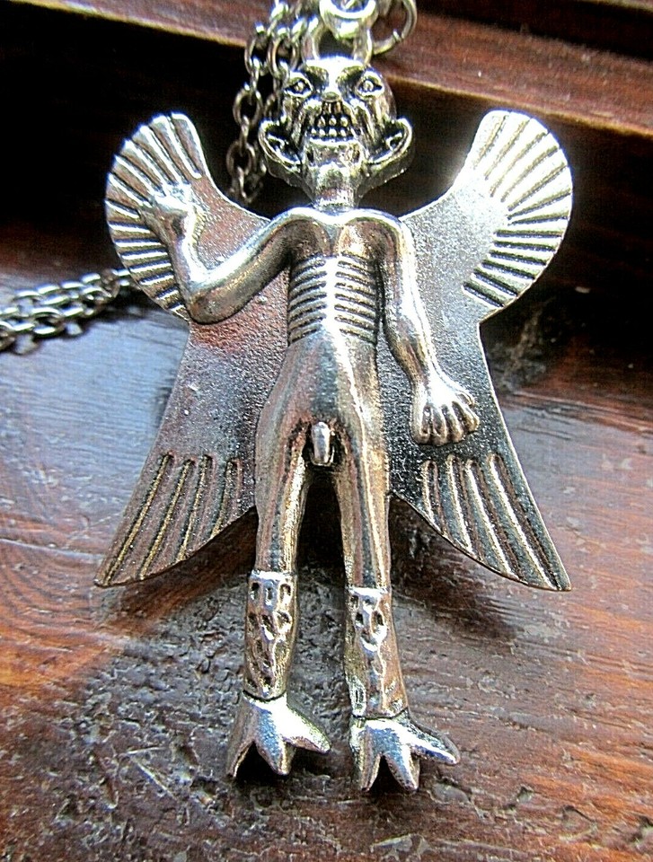 Pazuzu Demon Silver Ancient Babylon Satanic Entity Pendant Jewelry | eBay