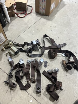 1978- 1987 G Body Cutlass Brown Bench Seat Seat Belt Belts Complete Set ...