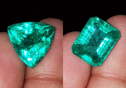 Mélange De Formes Émeraude Naturelle Certifiée Gemmes Libres 8 À 10 Ct ...