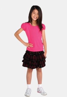 Ramo Girls Hot Pink Cotton Short Puff Sleeve Tee sz8 BNWT (27) | eBay ...