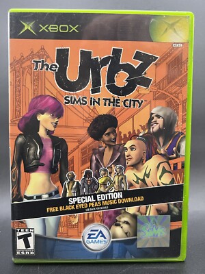 The Urbz: Sims in the City Xbox 2004 Special Ed Black Eye Peas CIB ...