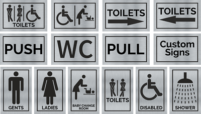 Toilet Door Sign Modern Acrylic Female Male Toilet Signs For Bathroom,