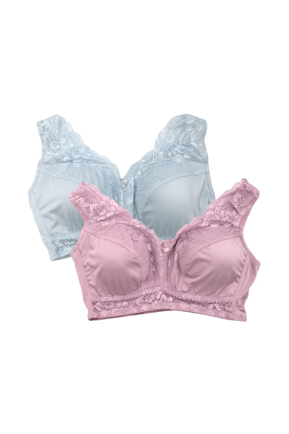 Rhonda Shear Pin-Up Bra w/ Lace Back Detail Morning F… - Gem