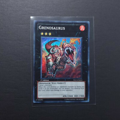 Grenosaurus Starter Deck: Dawn of the Xyz YS11-EN043 Super Rare MP 1st ...