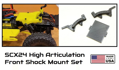 High Articulation Front Shock Tower Mount Upgrade for Axial SCX24 1/24 ...