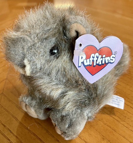 NWT Puffkins Nutty The Squirrel Plush Stuffed Swibco Retired VTG Toy ...