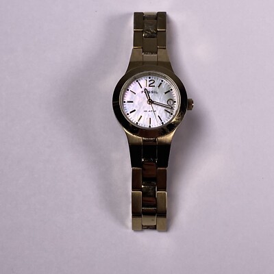 Fossil 10 ATM 100% Stainless Steel Watch AM-4195 Water Resistant Fresh ...