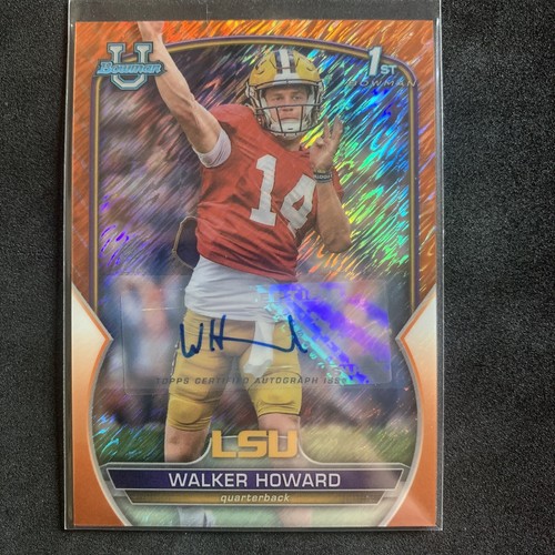WALKER HOWARD ORANGE BOWMAN U AUTO /25 LSU OLE MISS #92 | eBay