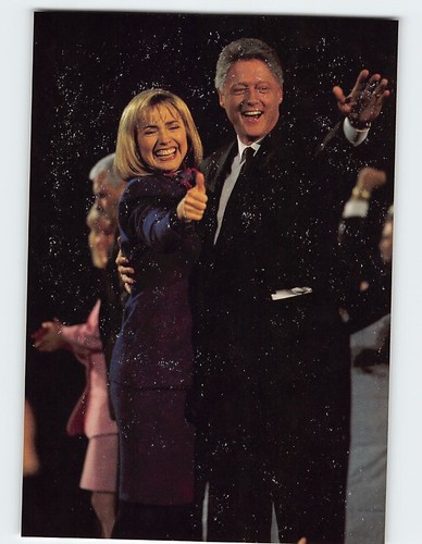 Postcard President Bill Clinton, First Lady Hillary Clinton | eBay