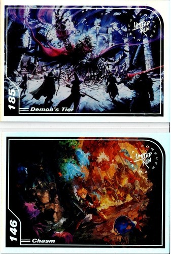 Chasm & Demon's Tier #146 #185 Limited Run Trading Cards Silver New ...