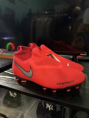Nike PHANTOM VSN ELITE DF FG/MG Red Soccer Cleats Size 6 | eBay