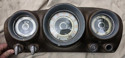 Vintage 1953 Desoto Gauge Cluster Speedometer Ameter Temperature Gas ...