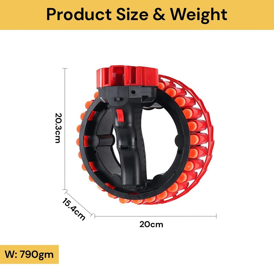 1xRapid Fire Dart Blasters Bracelet Electric Soft Play Gun Safety Child ...