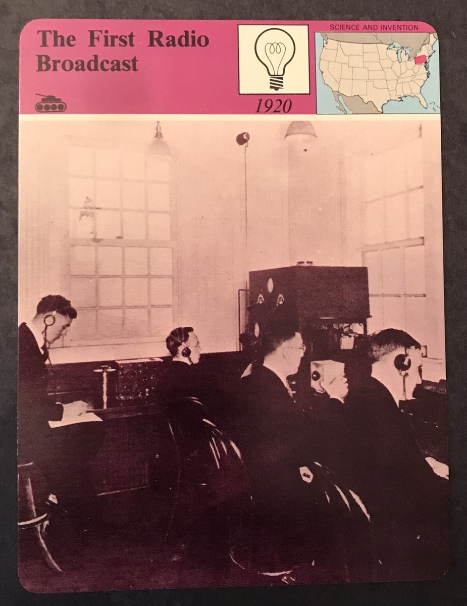 First Radio Broadcast Today Is #NationalBroadcastingDay. #OnThisDay In