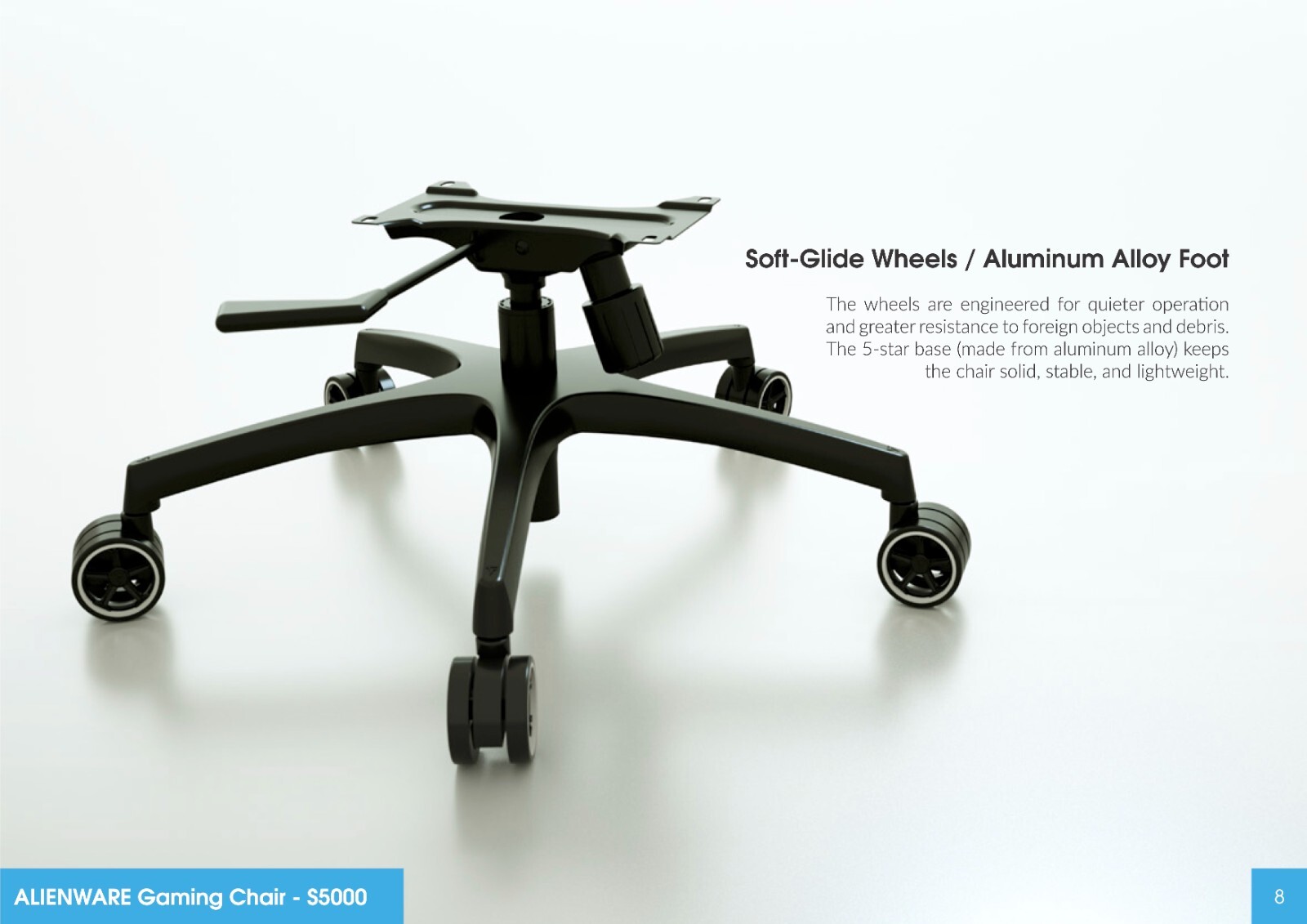 Alienware S5000 Gaming Swivel Chair - Black/White for sale online | eBay