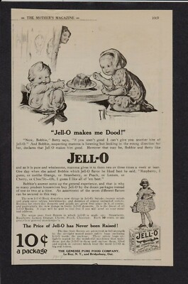 Vintage magazine ad For Jello 1917 Artwork by Rose O Neill ~ JELLO ...