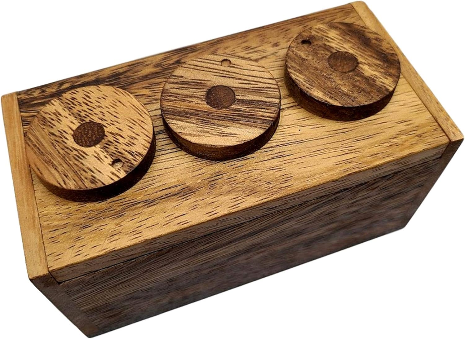 3 Wheel Combination Secret Lock Puzzle Box | eBay
