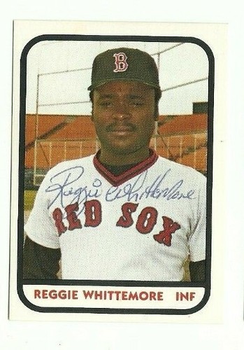 Reggie Whittemore 1981 TCMA Pawtucket Red Sox signed auto autographed ...