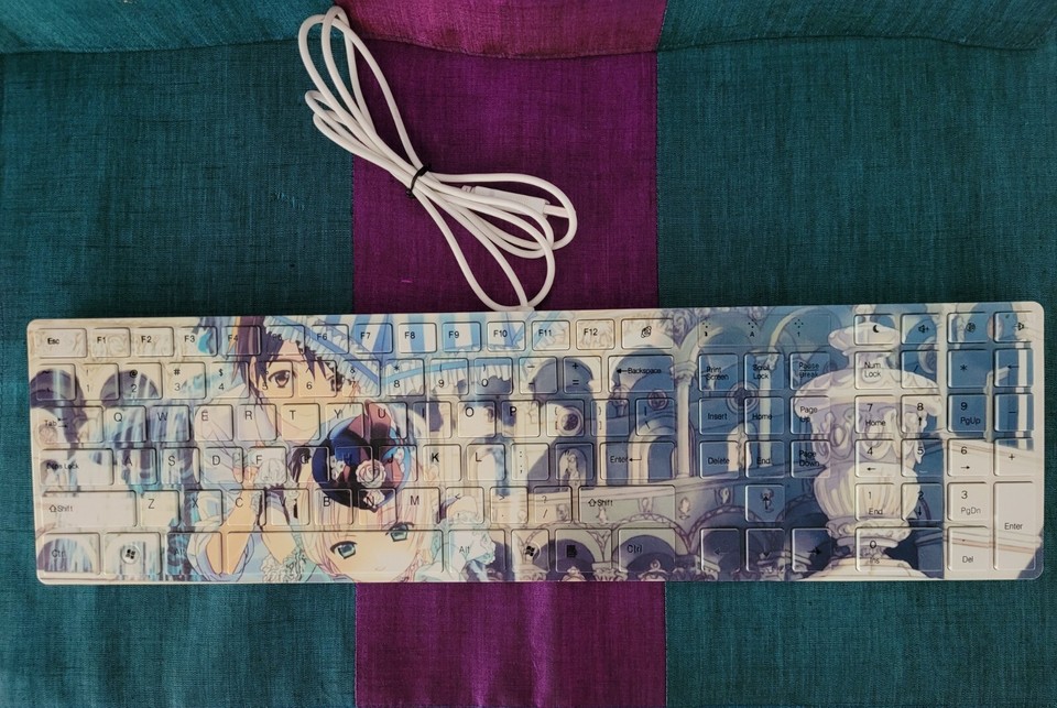 SUPER Ultra Rare ANIME KEYBOARD Impact Gaming Keyboards 116 Keys USB ...