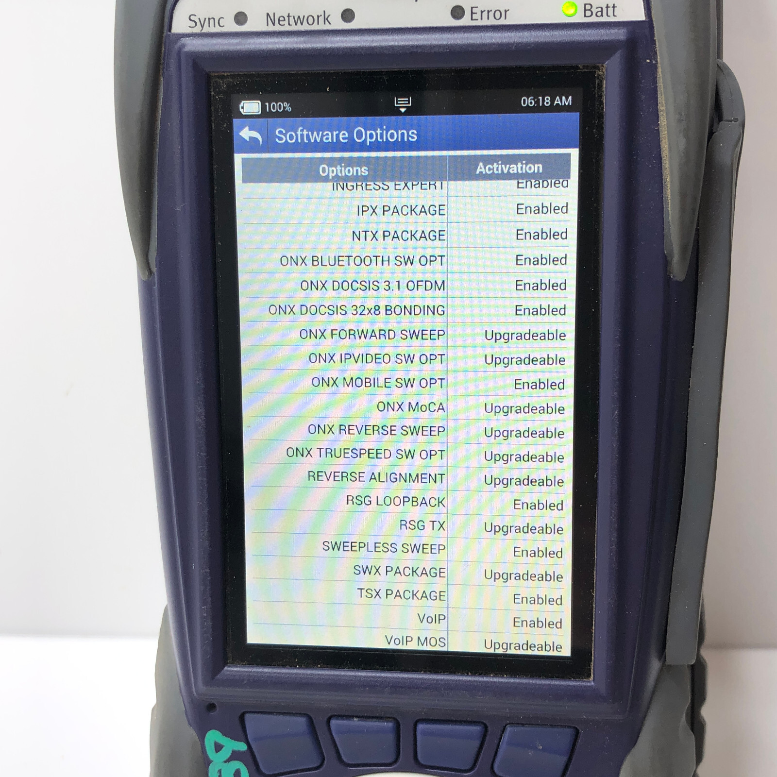 Viavi JDSU ONX-630 One Expert DOCSIS 3.1 CATV Tester w/ Sweepless Sweep ...