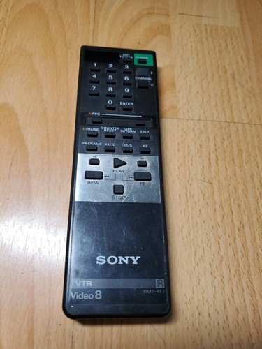 Sony VTR Video 8 Remote Control RMT-447 8mm Video Tape Recorder Remote ...
