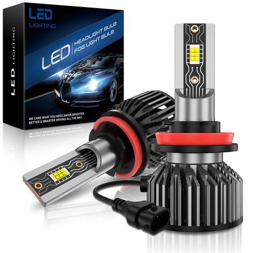 H11 LED Headlight Low Beam Bulbs 6000K Xenon White Light Replace ...