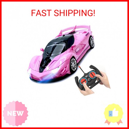 Remote Control Car, Pink RC Cars for Girls, Rechargeable RC Racing ...