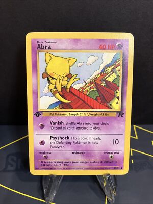 Pokémon TCG Abra Team Rocket 49/82 1st Edition Common NM | eBay