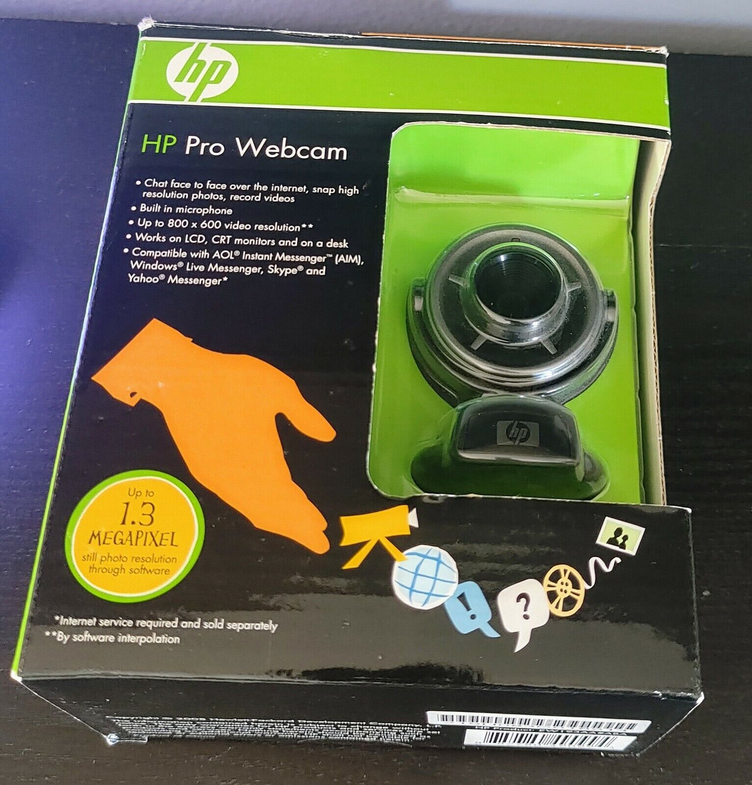 HP Web Cam New in Box W/CD and instructions HP EW193AA 882780490994| eBay