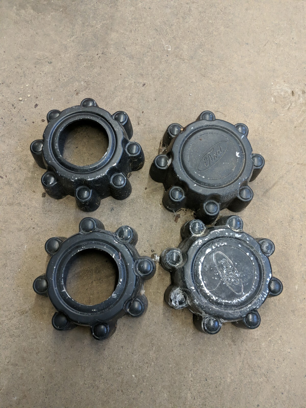 Used Center Wheel Hub Cap SET for FORD EXCURSION F250 F350 4WD CHROME ...