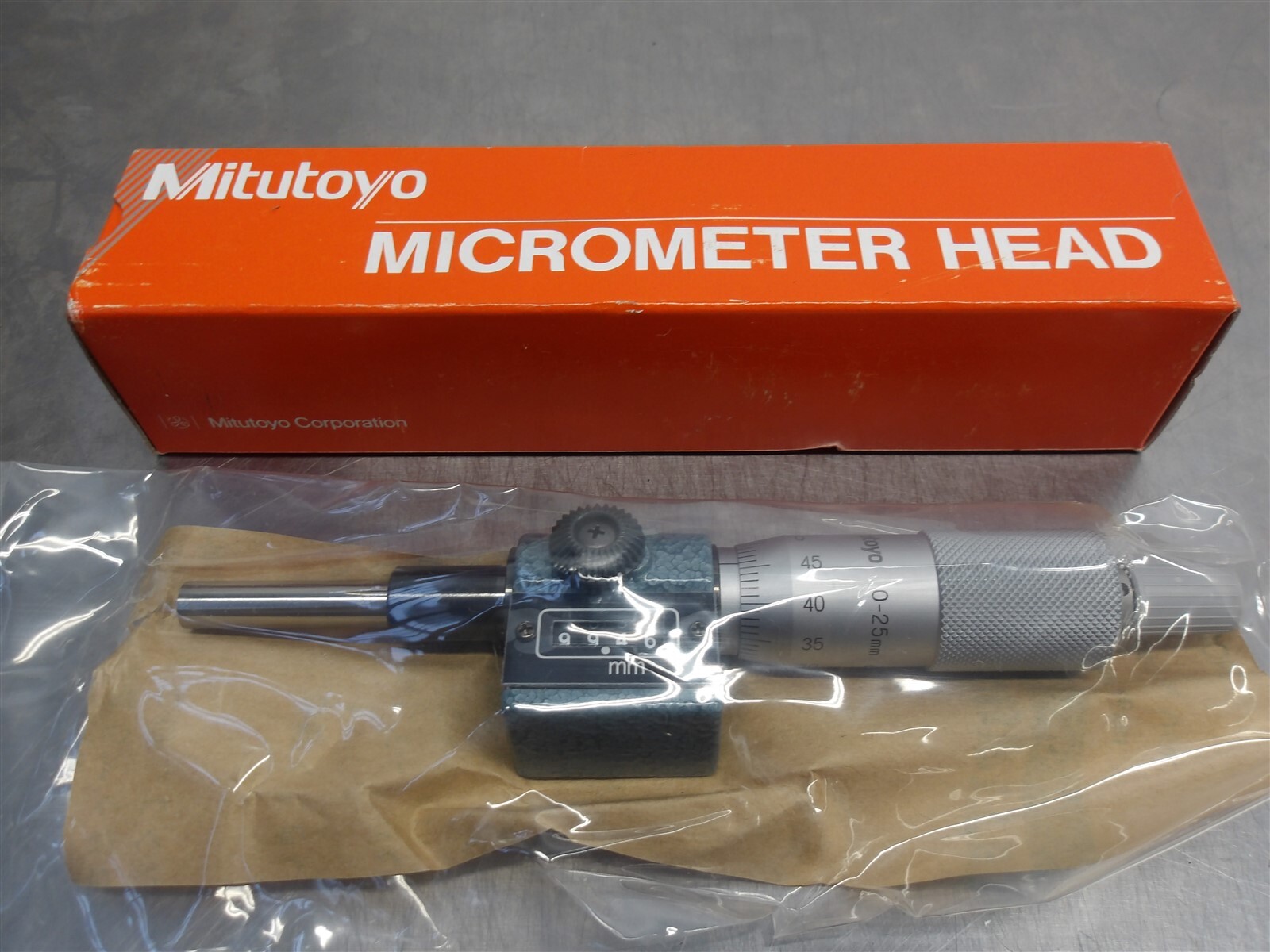 1 NEW! Mitutoyo 0-25mm Micrometer Head w/ Digit Counter - Metric - 250 ...