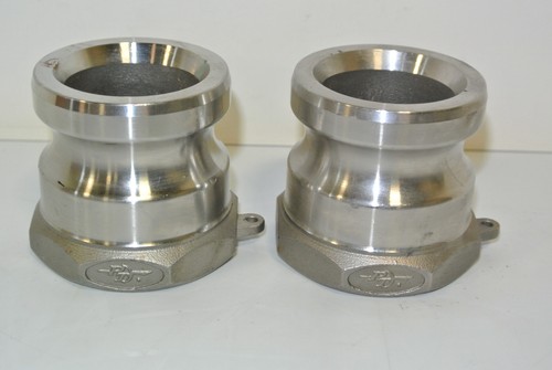 LOT (2) 2" P T COUPLING 20A 316 STAINLESS STEEL A ADAPTER X FIPS NEW | eBay