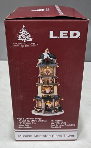 Enchanted Forest Musical Animated Clock Tower, item number 289-7622 | eBay