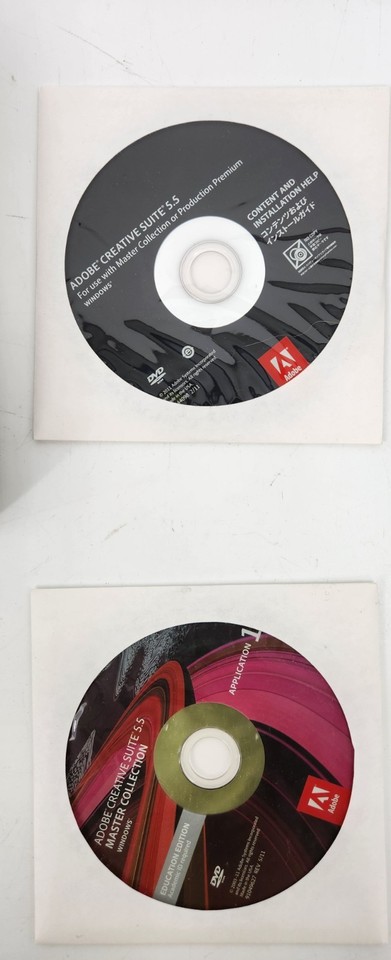 Adobe CS5.5 Master Collection EDU Edition Windows Full Set 4 Discs ...