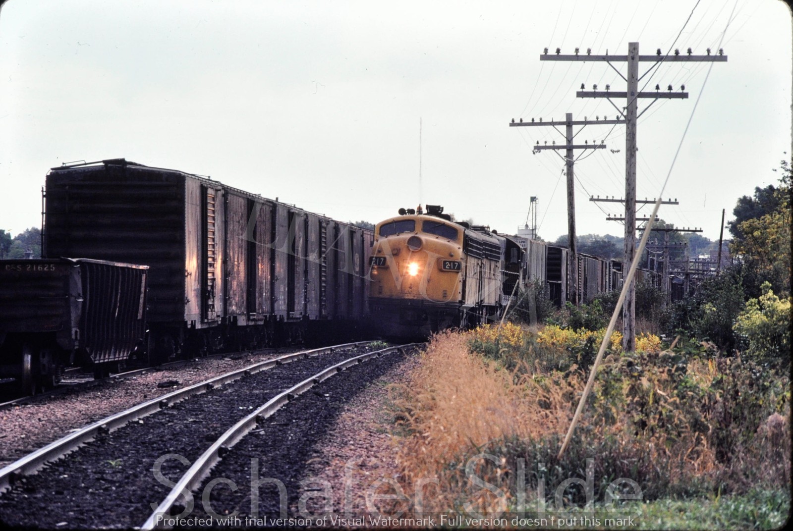 Original Slide CNW F UNITS at Swifts Oct 1979 | eBay