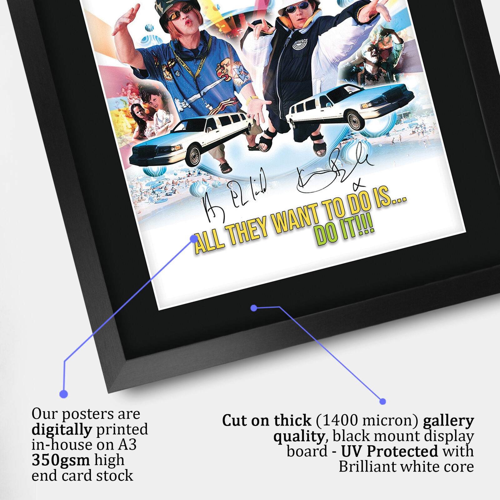 Kevin & Perry Go Large Harry Enfield A3 Framed Poster Signed Print ...