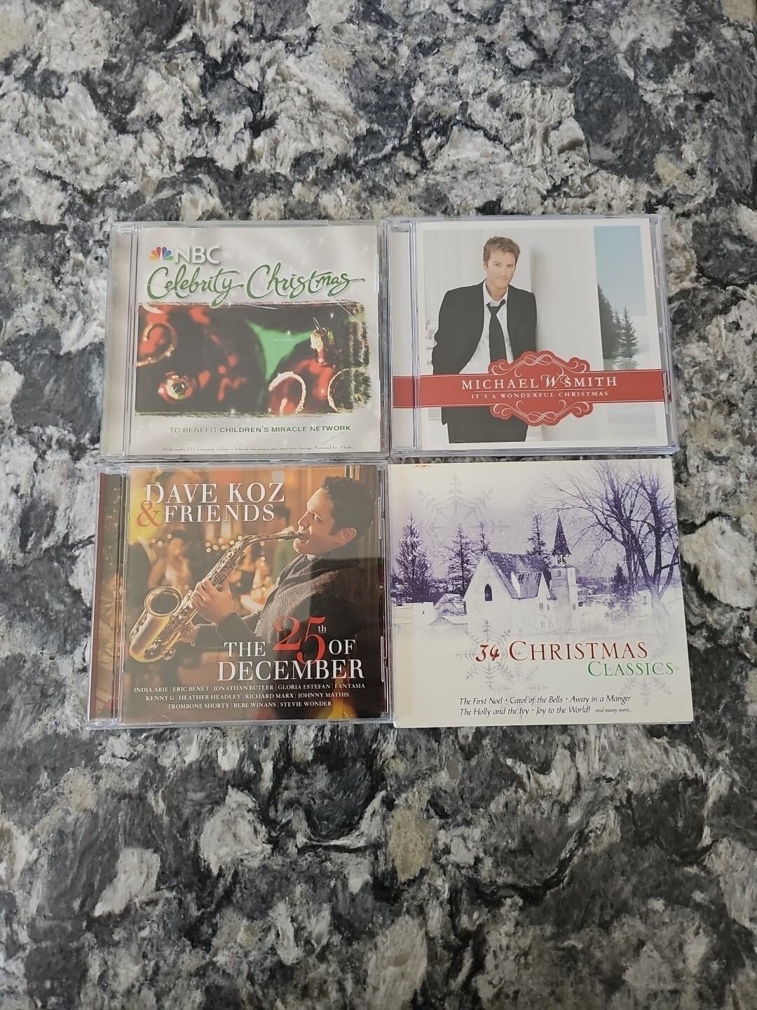 lot of 4 Christmas CDs NBC Celebrity Michael Smith David Koz 34 ...